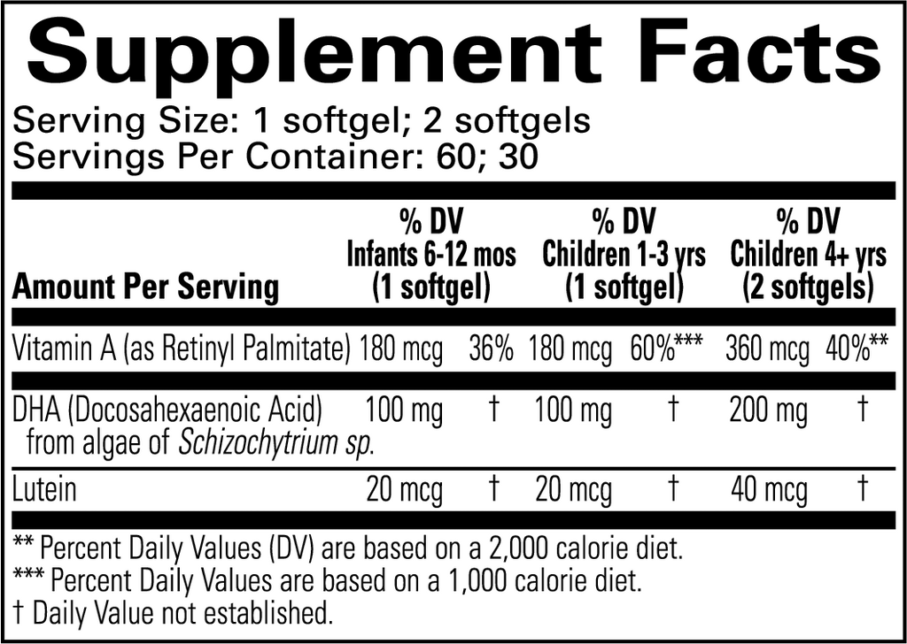 Algae DHA - Children's Chewable Omega-3 Vitamin - Brain & Eye Health ...